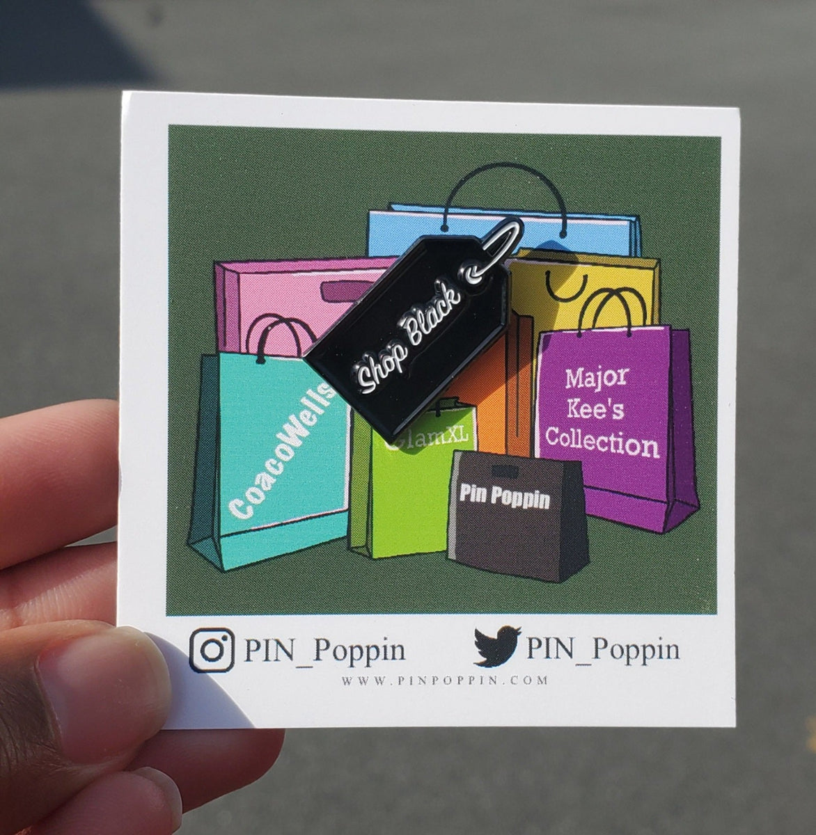 Shop Black Pin | Enamel Pins | Pin Poppin