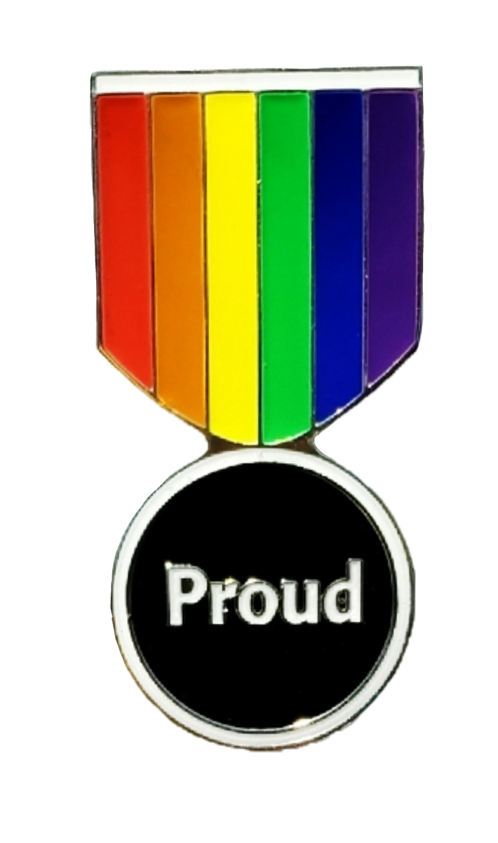LGBTQIA+ Proud Medal Pin | Enamel Pins | Pin Poppin